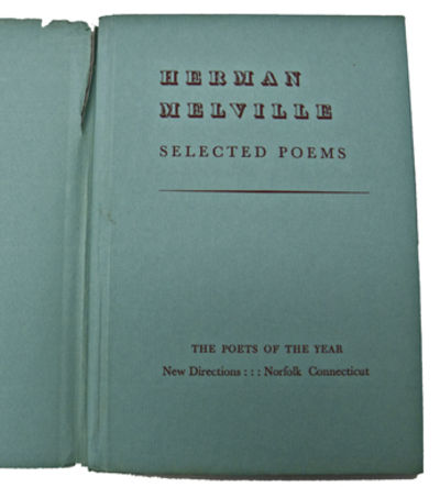 Herman Melville: Selected Poems (Hard cover) by Matthiessen, F. O. (Ed. )