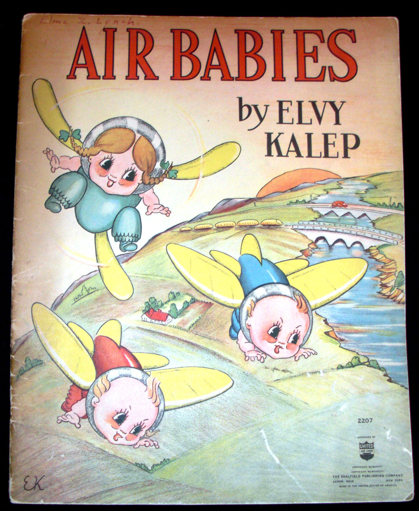 BIBLIO | Air Babies by Kalep,Elvy | Bound in pictorial wrappers. | 1938 ...