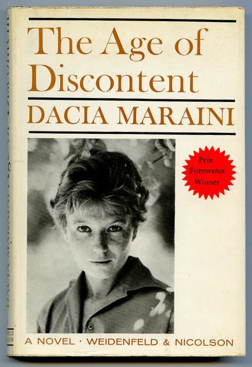 The age of discontent. by Maraini, Dacia | hard cover with dust jacket ...
