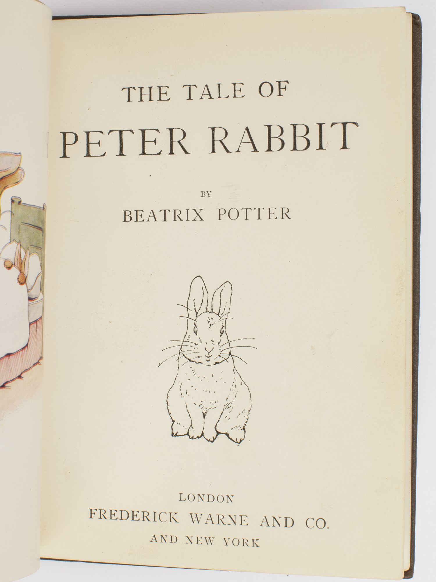 THE TALE OF PETER RABBIT by Beatrix Potter - First Edition - 1902 ...