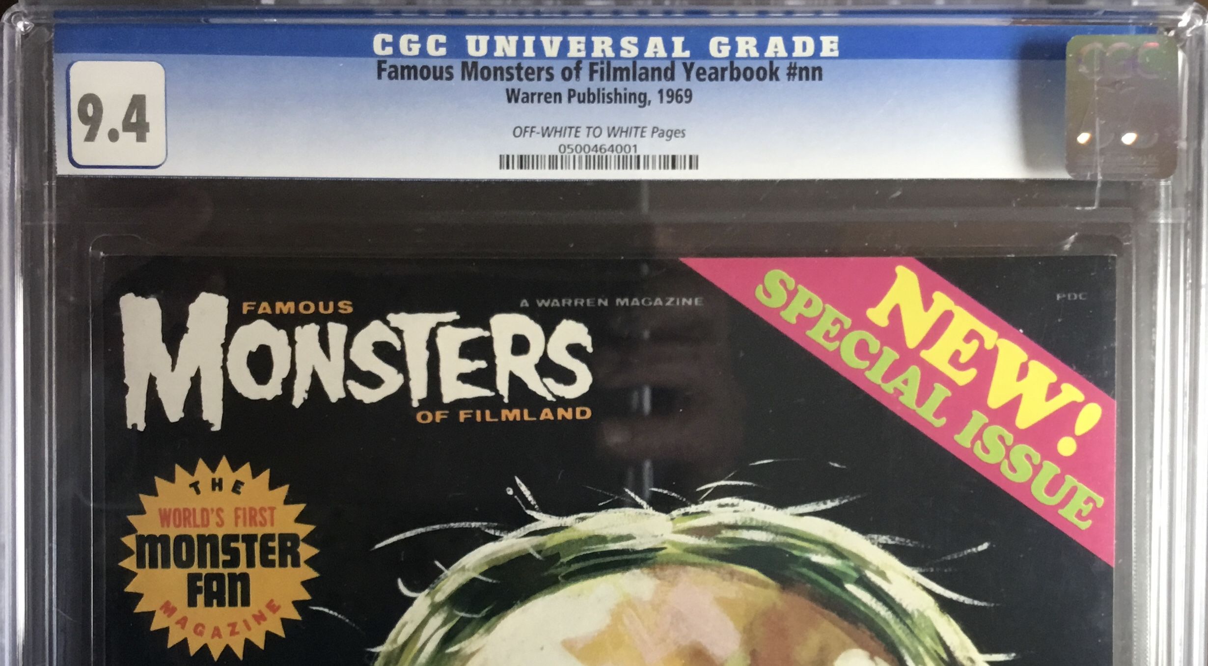 FAMOUS MONSTERS of FILMLAND : 1969 HORROR PACKED FEAR BOOK CGC Graded 9 ...