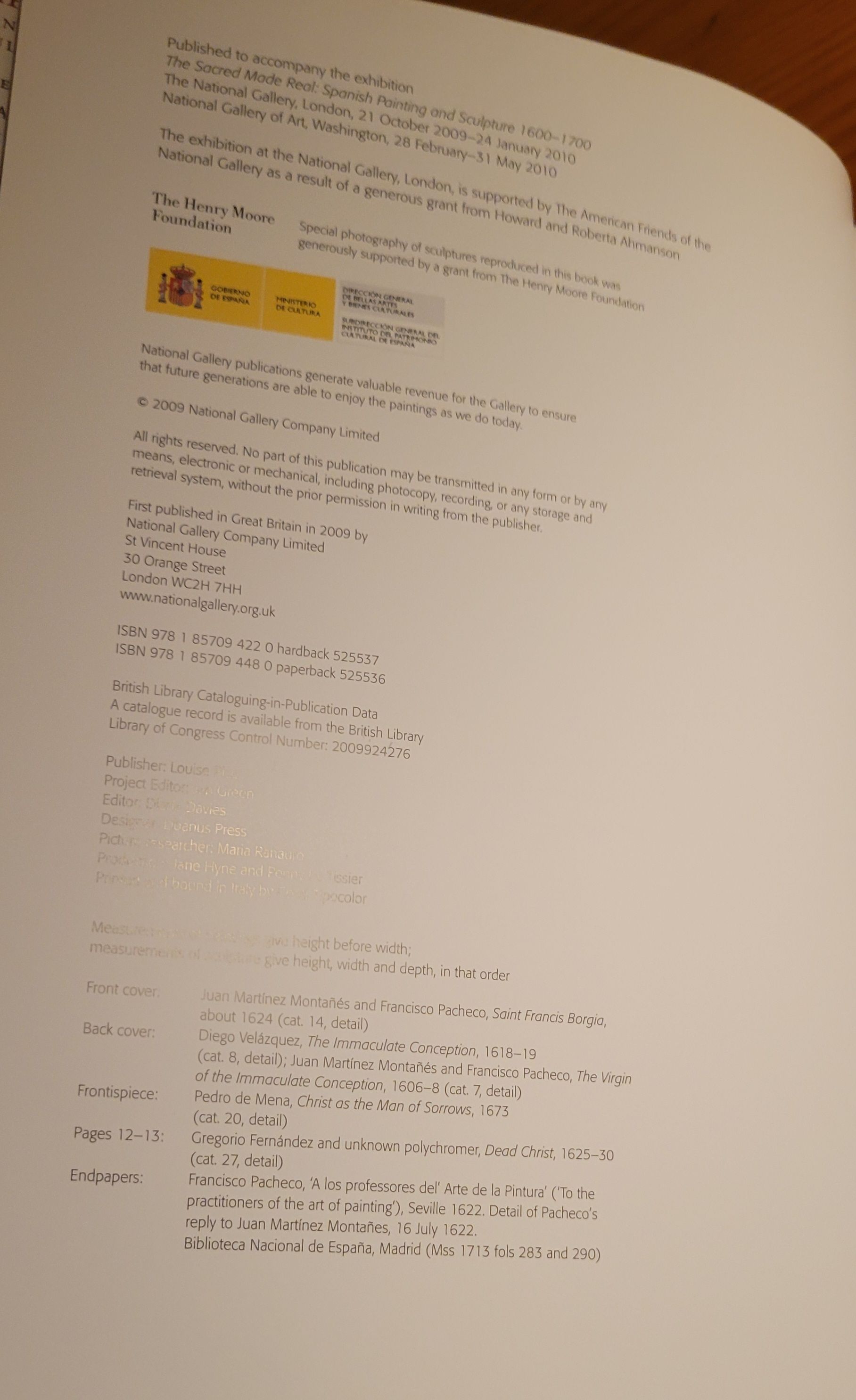 BIBLIO | The Sacred Made Real: Spanish Painting and Sculpture 1600-1700 ...