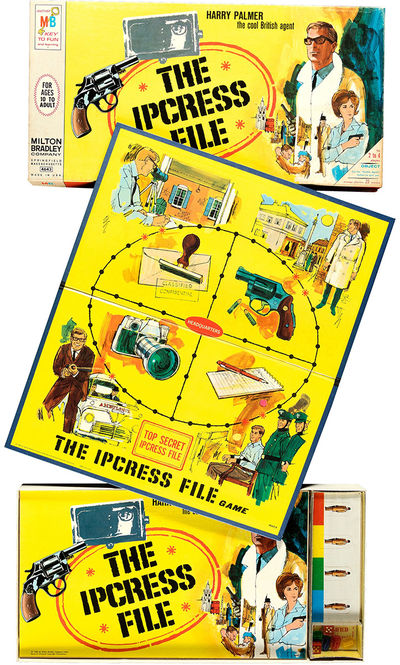 Len Deighton (source) THE IPCRESS FILE [1965] Board game by Milton ...