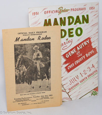 Mandan Rodeo Starring Gene Autry and the Cass County Boys. Official ...