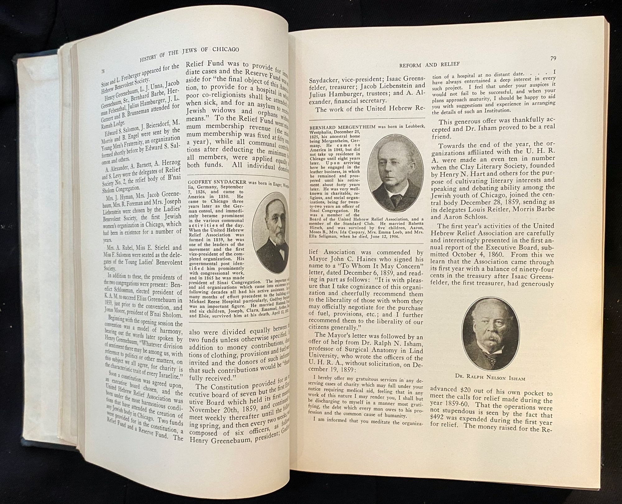 HISTORY OF THE JEWS IN CHICAGO [MEMBERS' NUMBERED EDITION] [ASSOCIATION ...