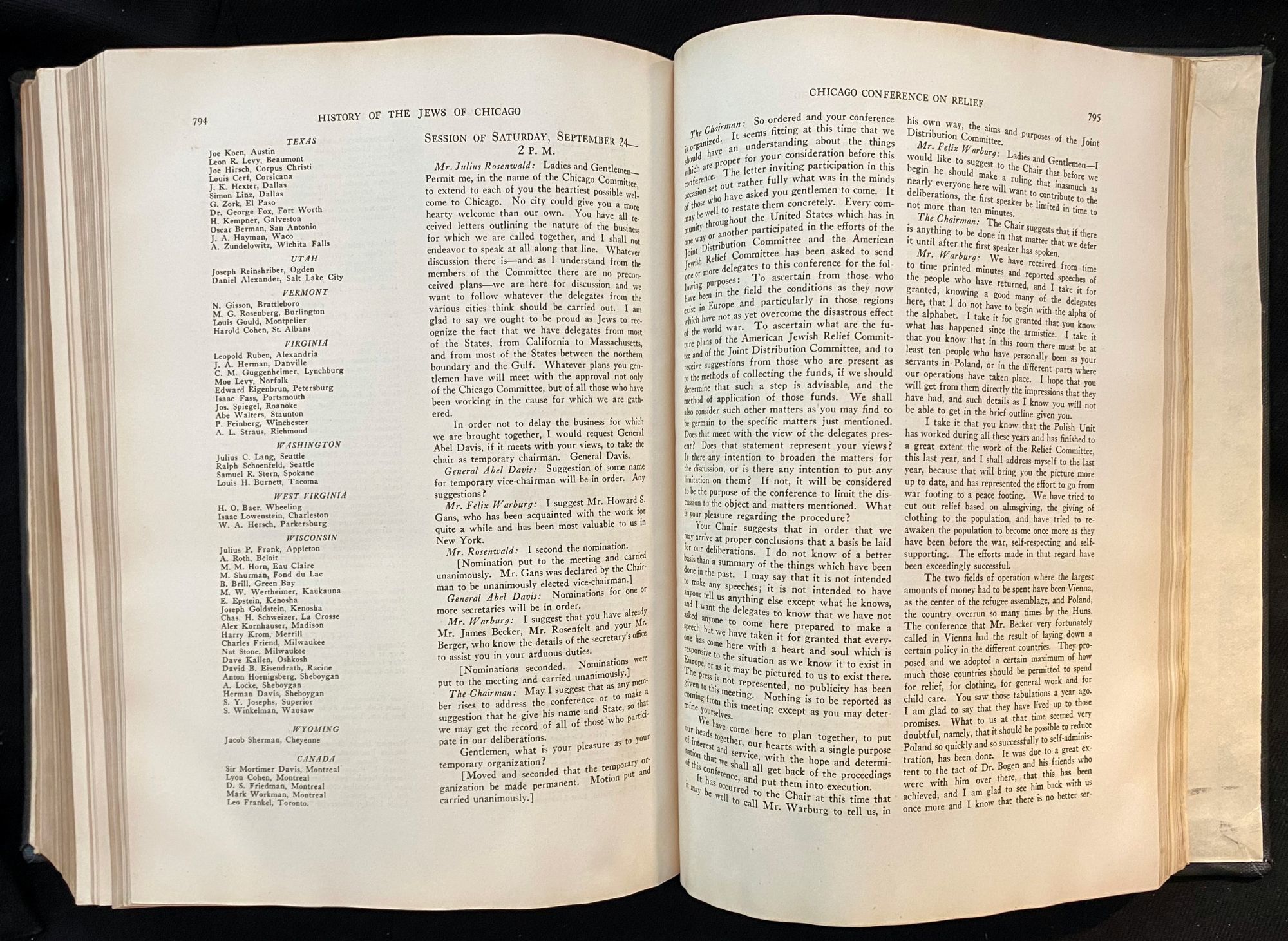 HISTORY OF THE JEWS IN CHICAGO [MEMBERSâ€™ NUMBERED EDITION ...