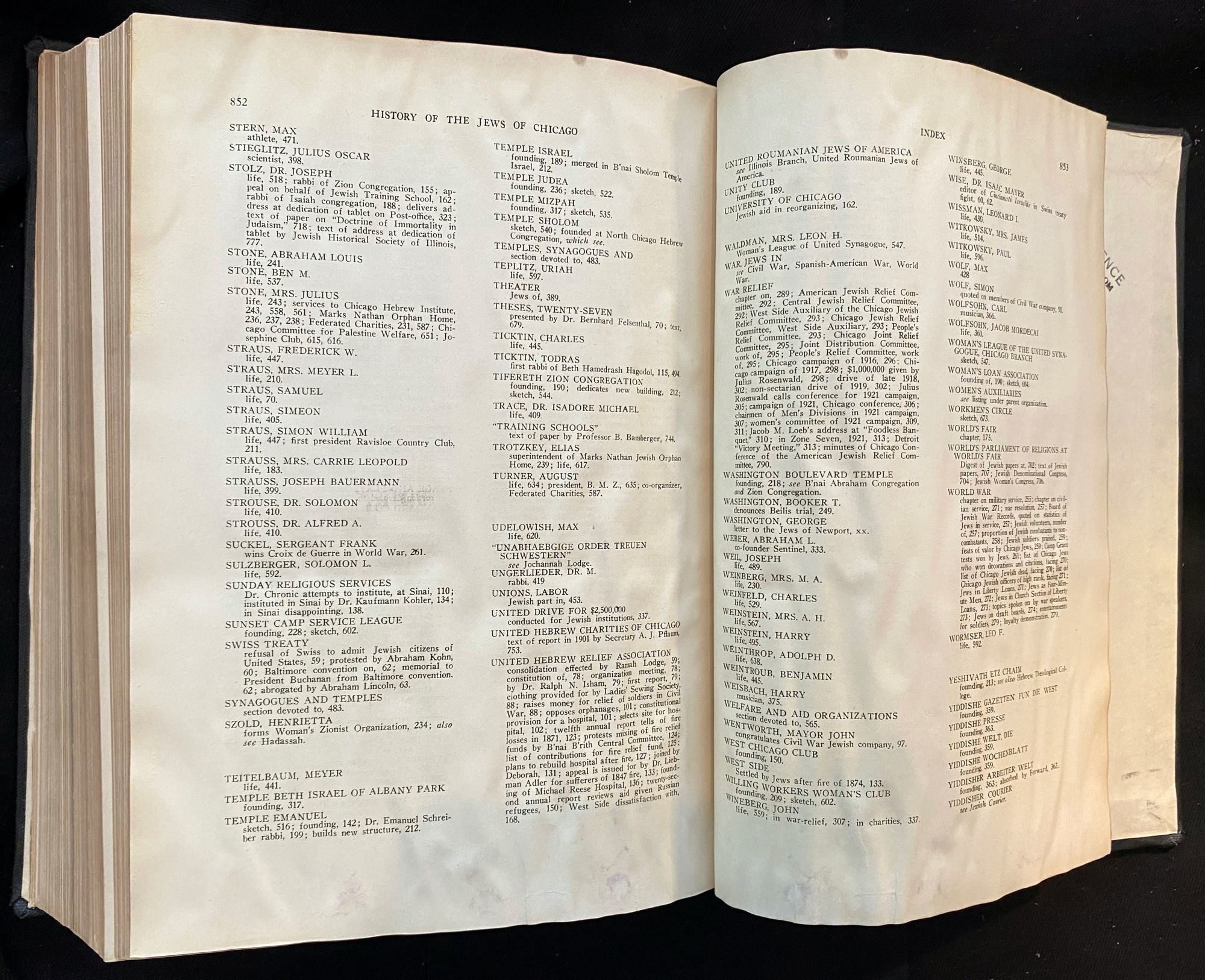 HISTORY OF THE JEWS IN CHICAGO [MEMBERSâ€™ NUMBERED EDITION ...