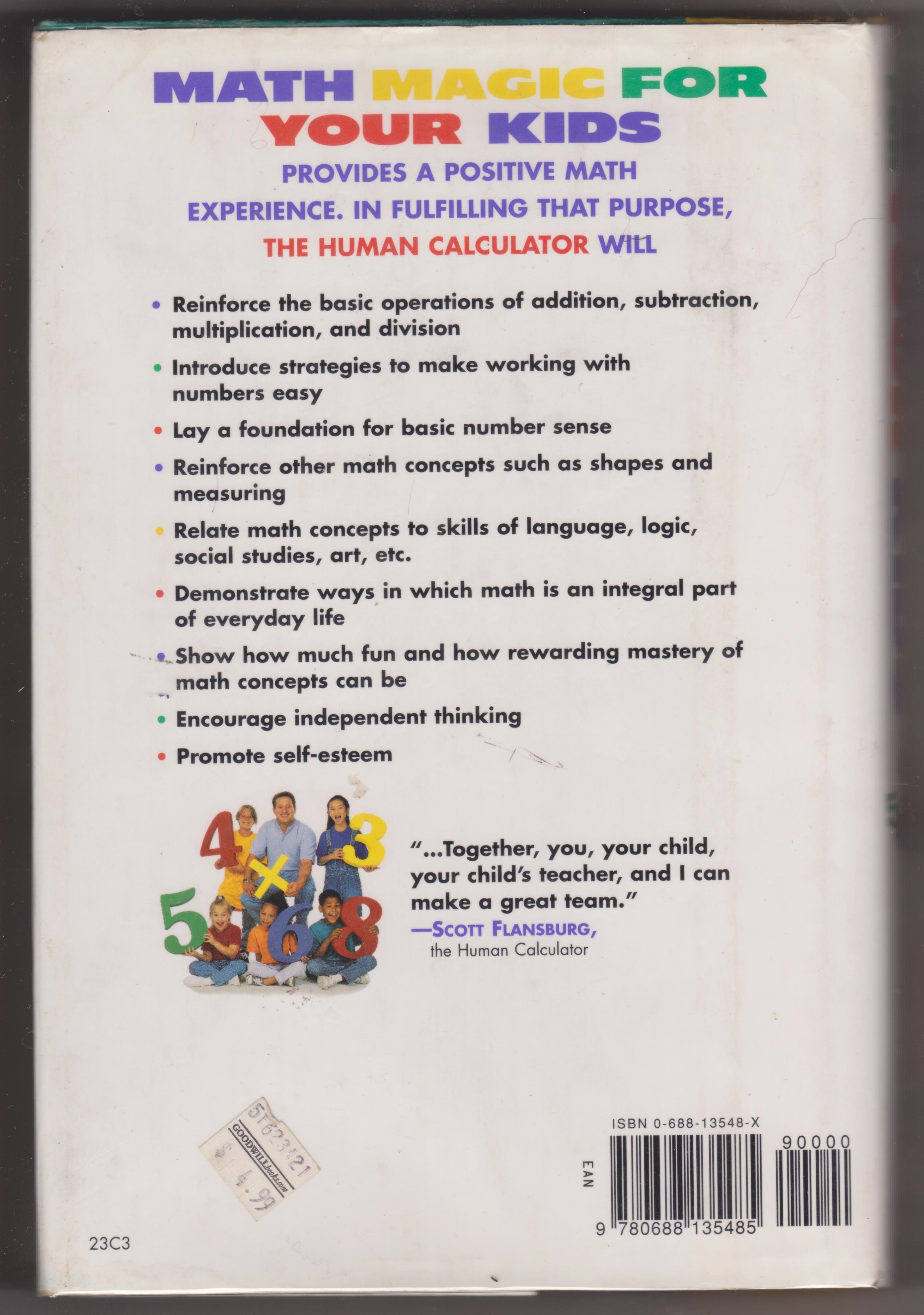 Math Magic For Your Kids by Flansburg, Scott | unknown | 1997 | William ...