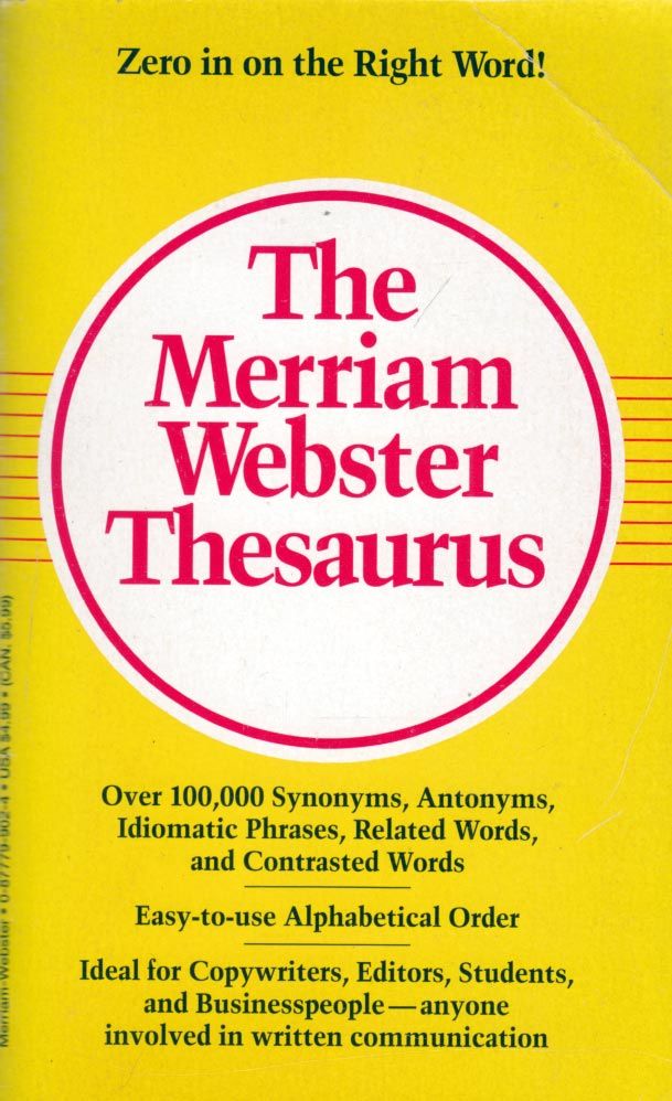 Merriam Webster Thesaurus Online