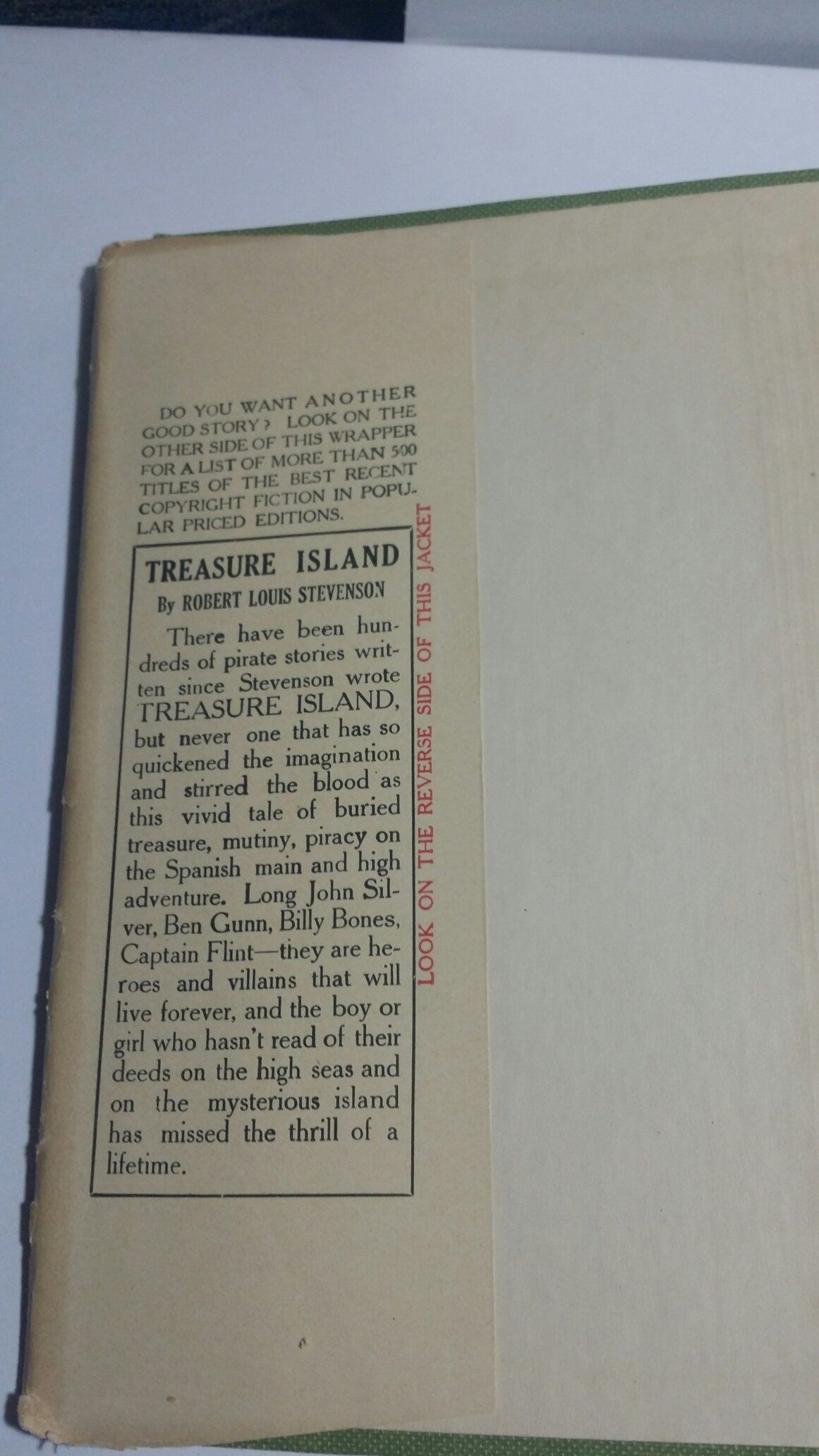 Treasure Island by Robert Louis Stevenson | Binding is intact - Near ...