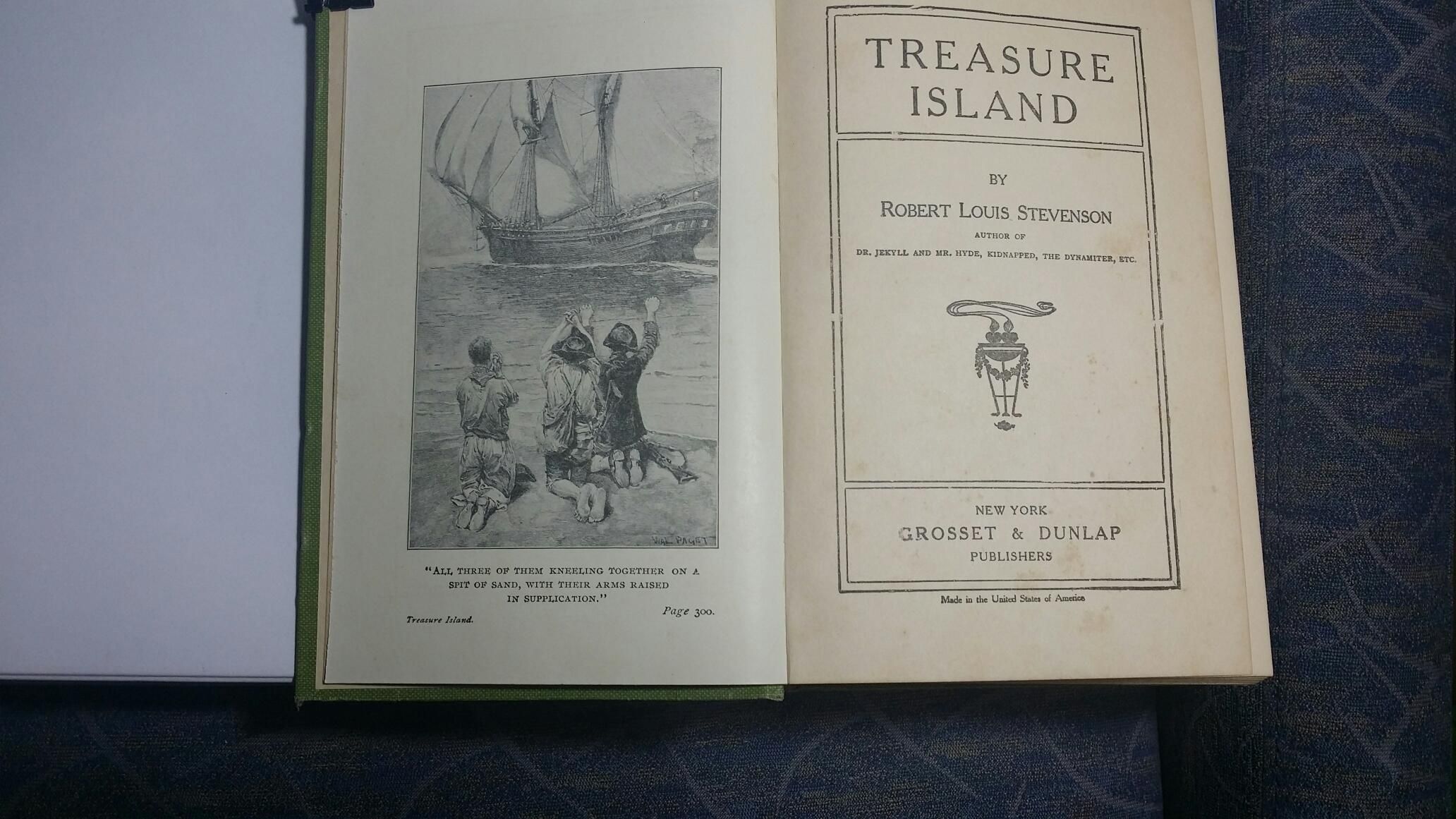 Treasure Island by Robert Louis Stevenson | Binding is intact - Near ...