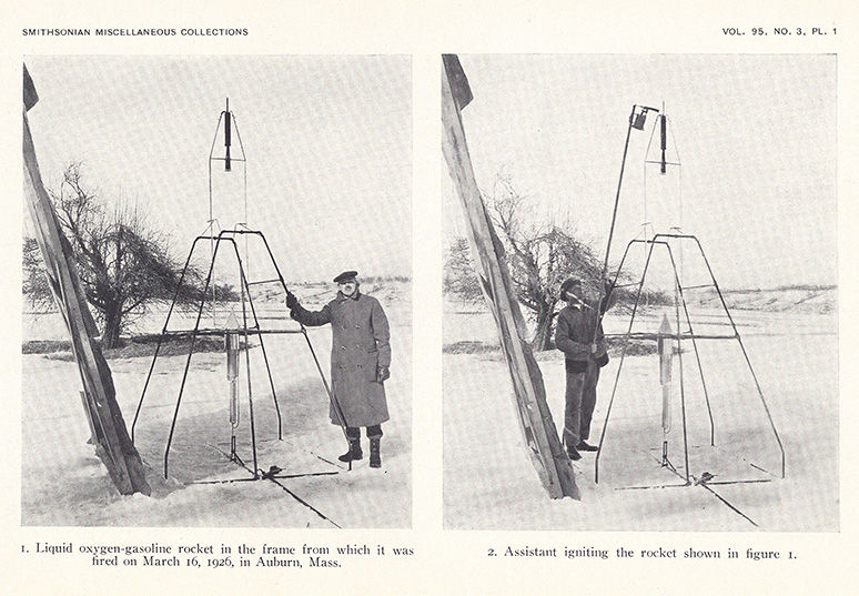 Liquid-propellant rocket development by Goddard, Robert H | 1936 ...