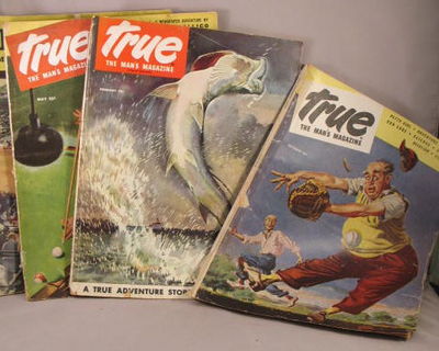 True, The Man's Magazine. Four issues 1946, 1947, 1948. by True - 1948