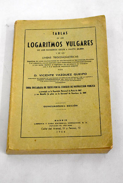 Tablas de los logaritmos vulgares de los números desde 1 hasta 20000 y de las líneas ...