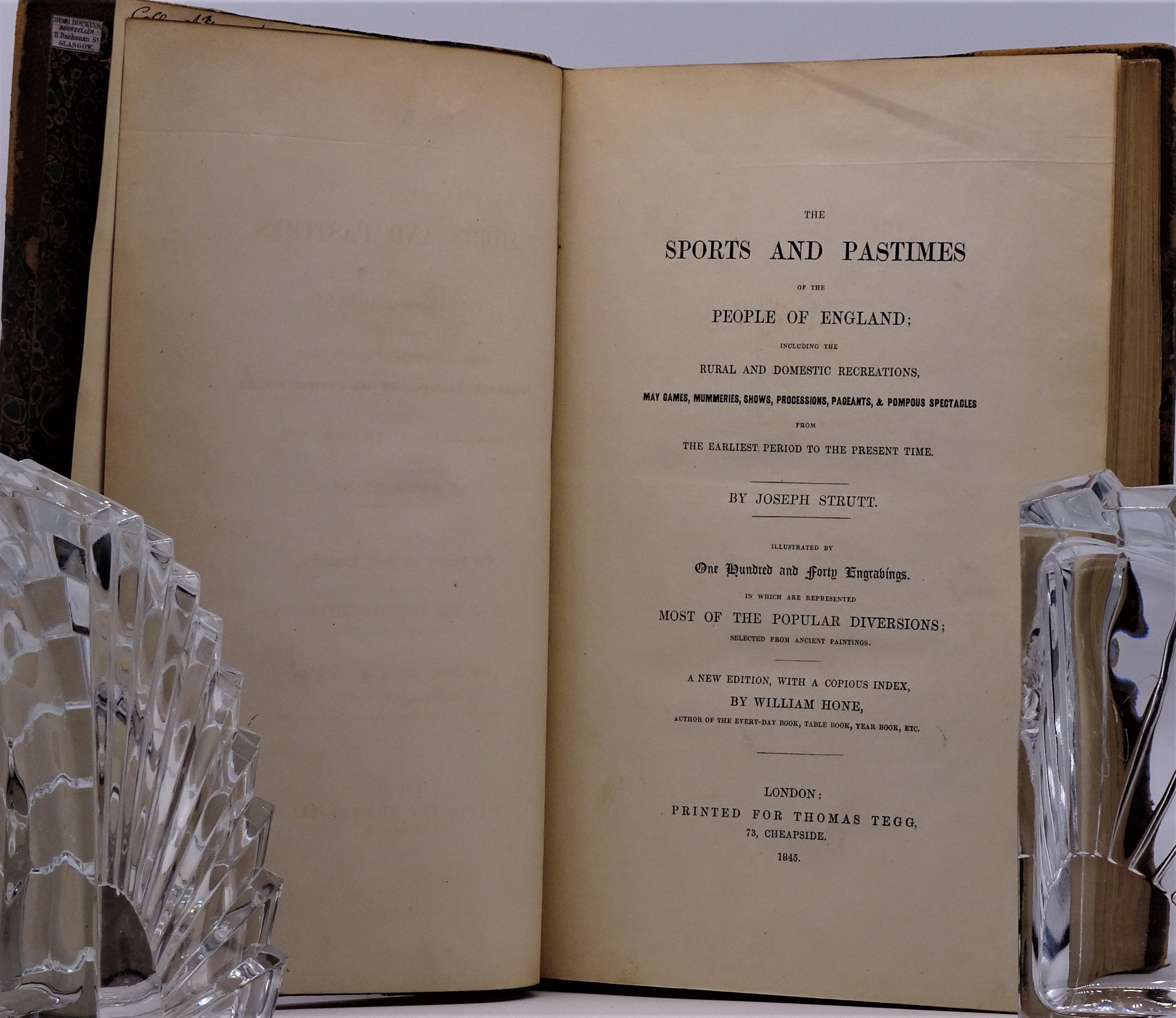 The Sports and Pastimes of the People of England; Including the Rural ...