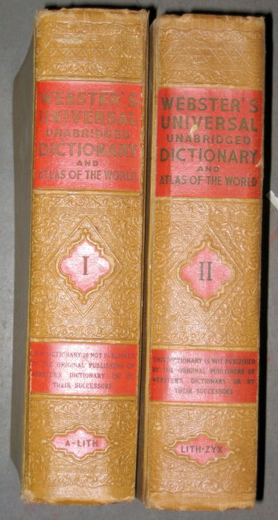 Webster's Universal Dictionary of The English Language - 2 Volumes ...
