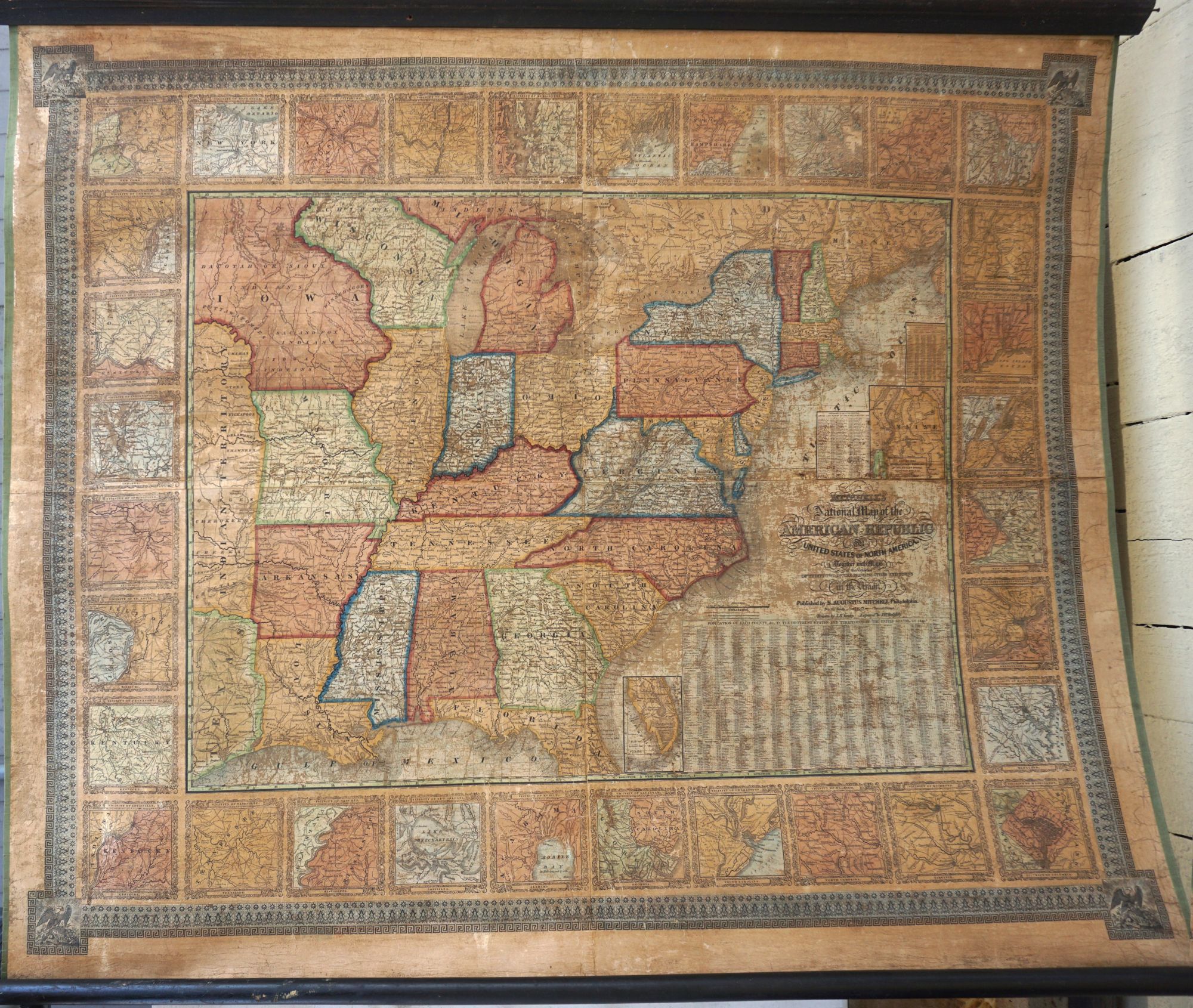 Mitchell's National Map of the American Republic or, United States of ...