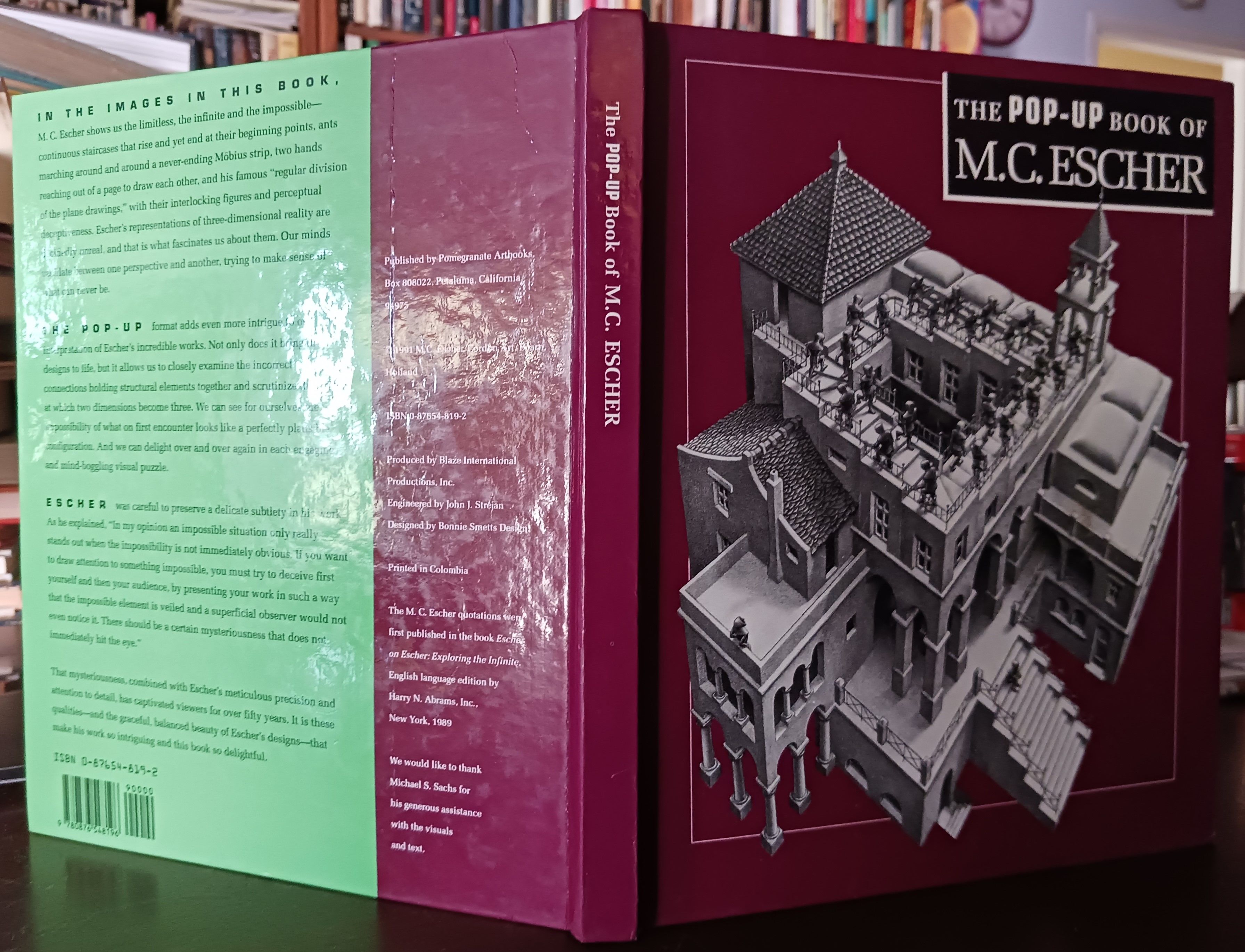 The Pop-Up Book of M.C. Escher by M. C Escher - First Edition First ...