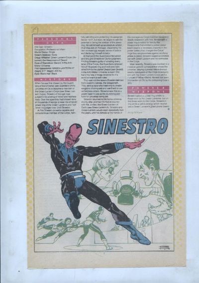 BIBLIO | Ficha personaje DC Comics numero 089: Sinestro y Sivana by ...