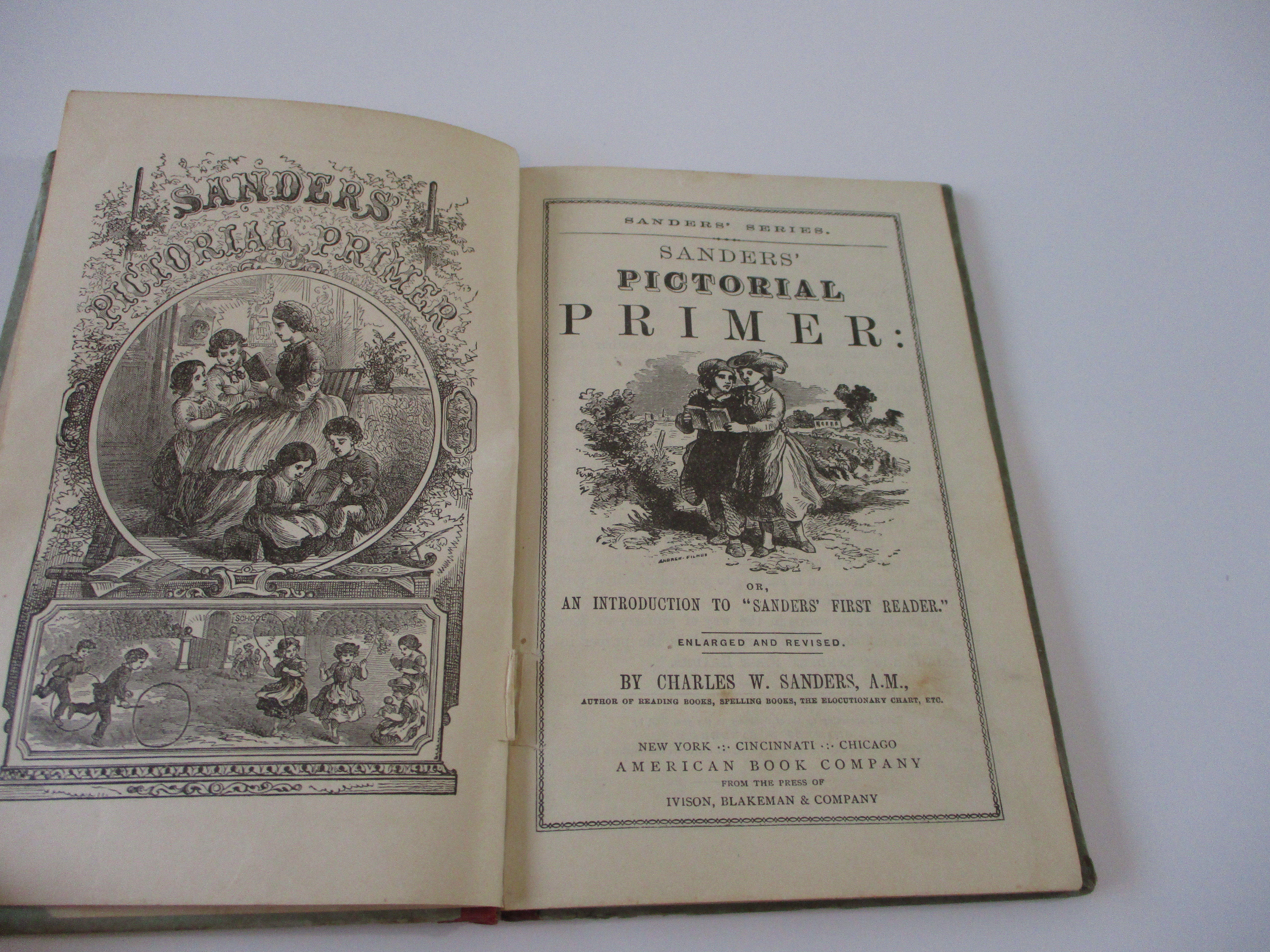 Sanders Pictorial Primer by Charles W Sanders | Hardcover | 1858 ...