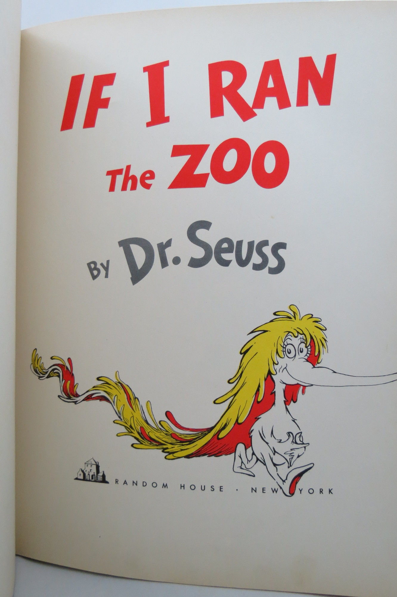 IF I RAN THE ZOO by Seuss, Dr | Hardcover | 1950 | Random House ...