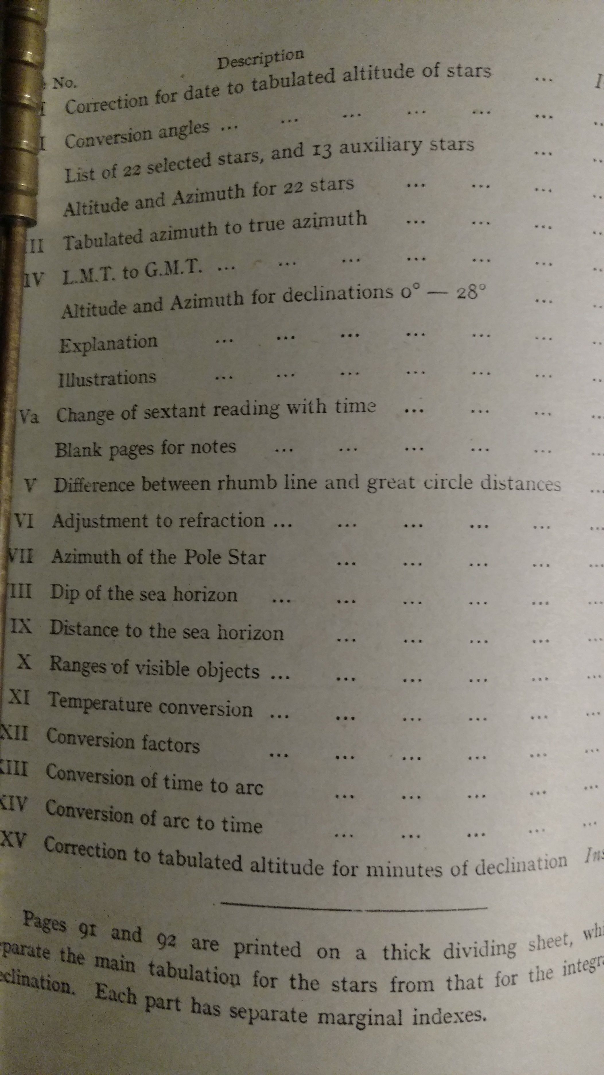 ASTRONOMICAL NAVIGATION TABLES, LATITUDES 5-9 DEGREES, NORTH AND SOUTH ...