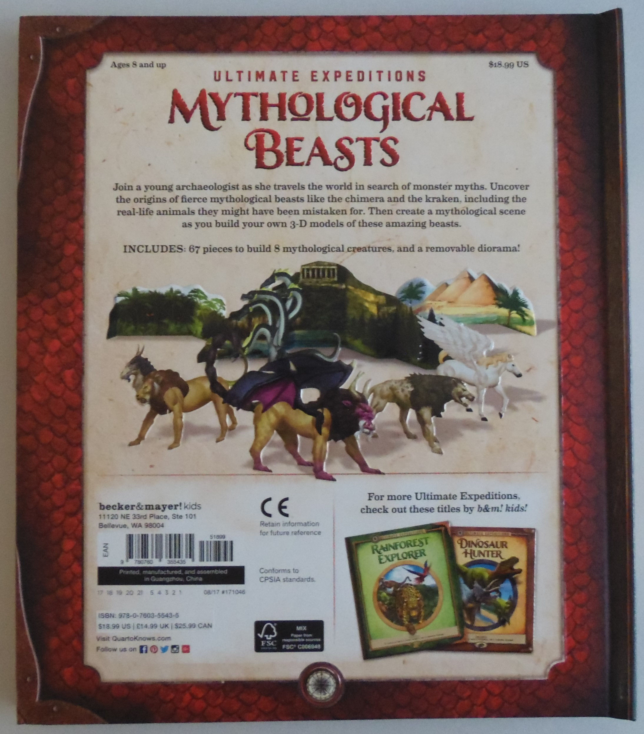 Ultimate Expeditions Mythological Beasts: Includes 67 pieces to build 8 ...