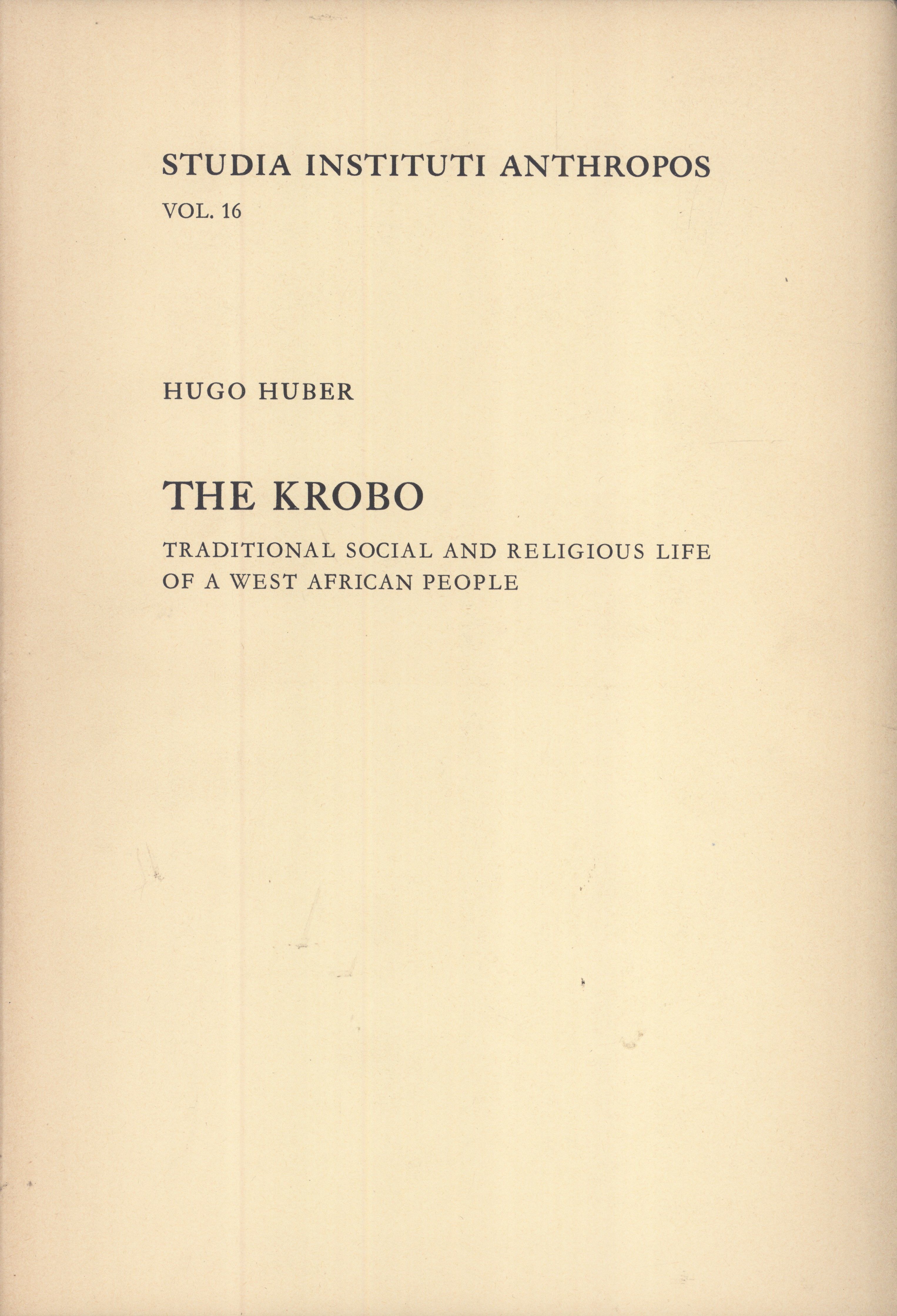 The Krobo: Traditional Social and Religious Life of a West African ...