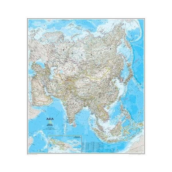 Asia Political Map Laminated by National Geographic Maps - 2013 - from ...