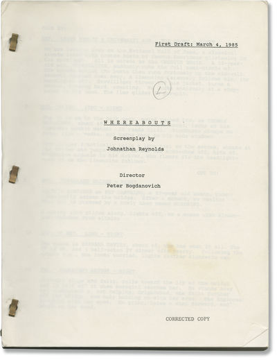 Whereabouts (Four original screenplays for an unproduced film) by Peter ...