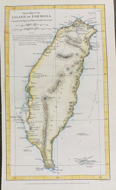 Sketch Map of the Island of Formosa by Robert Swinhoe - 1864 - from ...