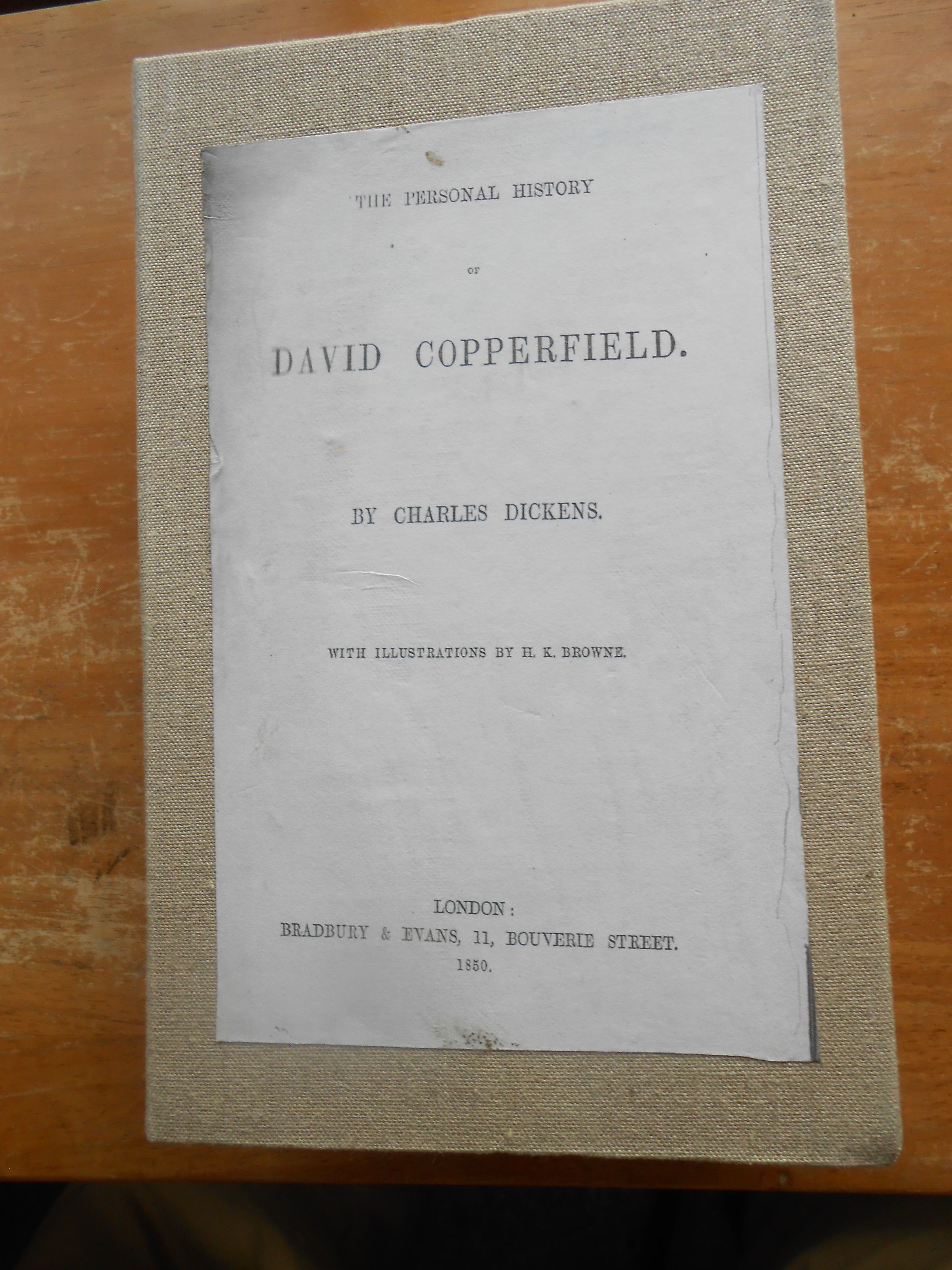 DAVID COPPERFIELD by CHARLES DICKENS | Full leather in clam shell box ...