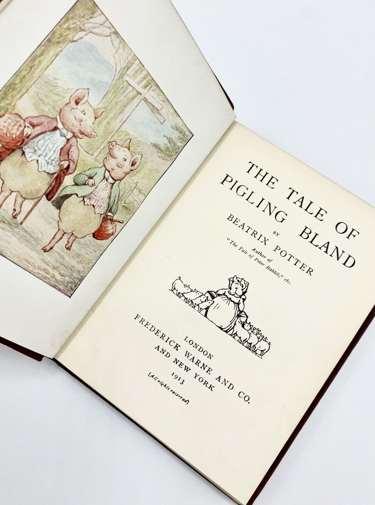 THE TALE OF PIGLING BLAND by Potter, Beatrix | 1913 | Frederick Warne ...