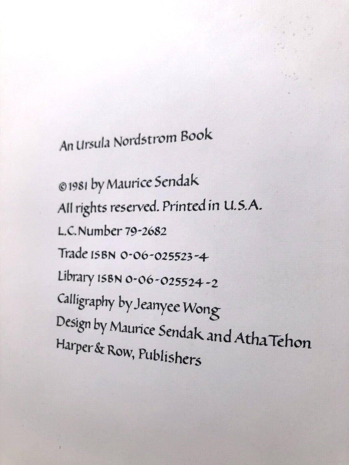 Outside Over There by Maurice Sendak | Hardcover | 1981 | Harper & Row ...