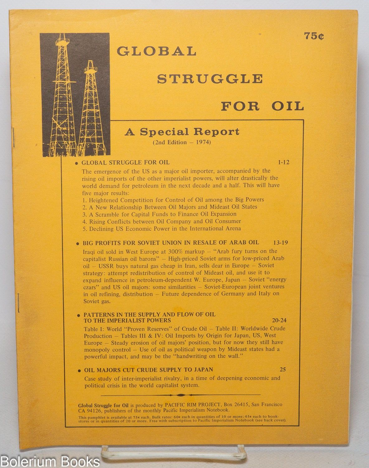 Global Struggle for Oil: A Special Report (2nd Edition - 1974) by ...