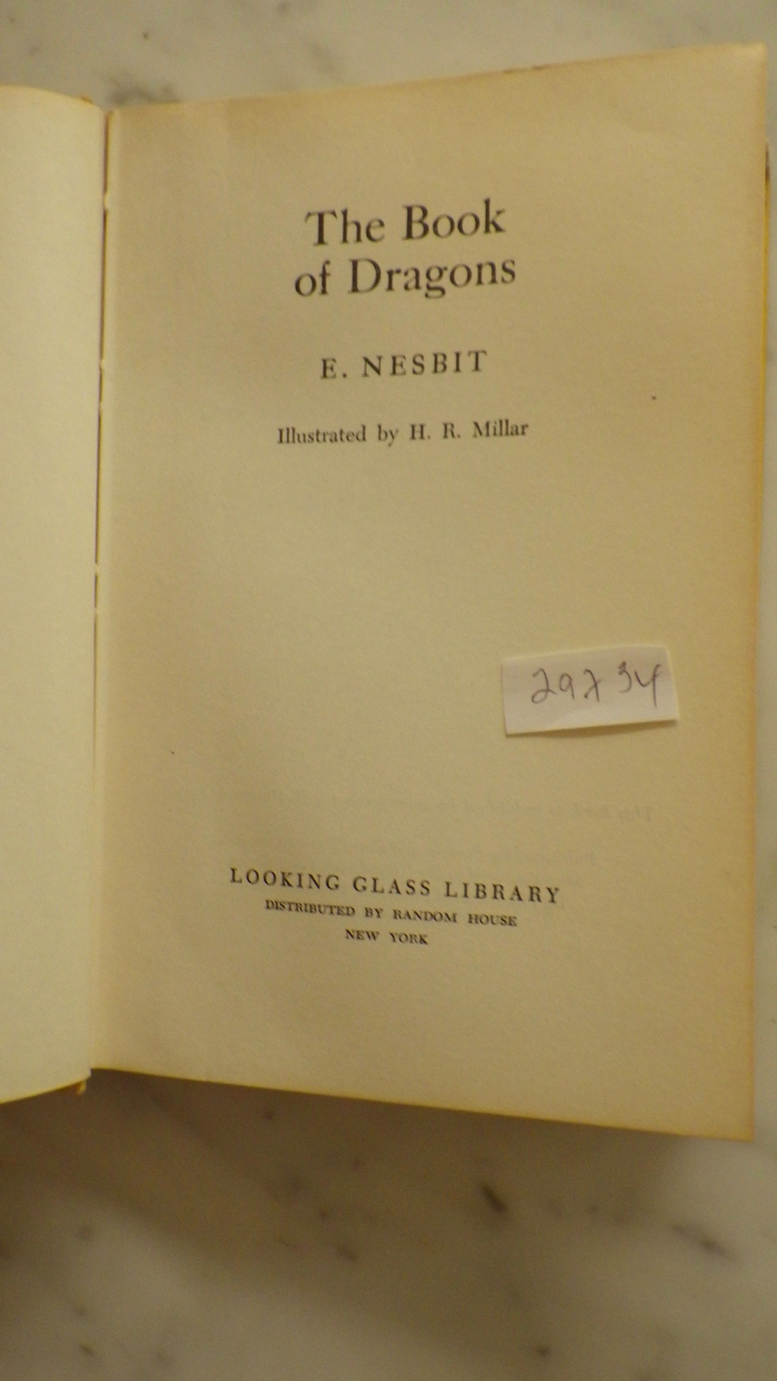 The Book of Dragons Looking Glass LIbrary #24 , By E. Nesbit ...