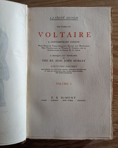 The Works of Voltaire by Voltaire | Hardcover | 1901 | E. R. DuMont ...