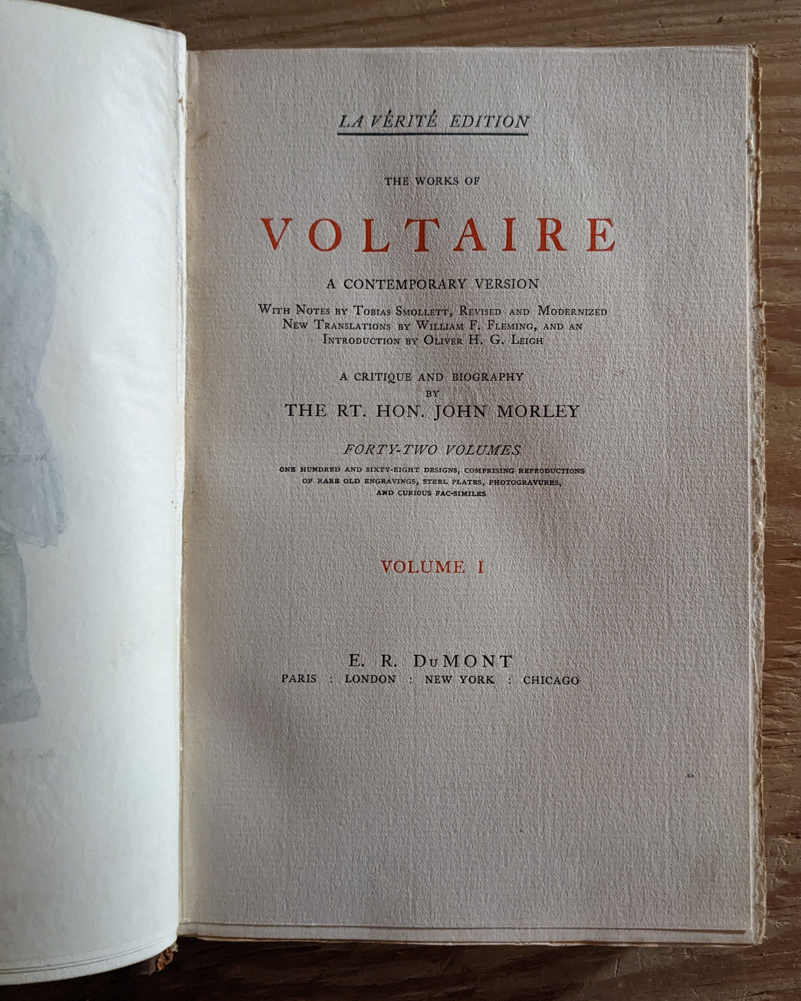 The Works of Voltaire by Voltaire | Hardcover | 1901 | E. R. DuMont ...