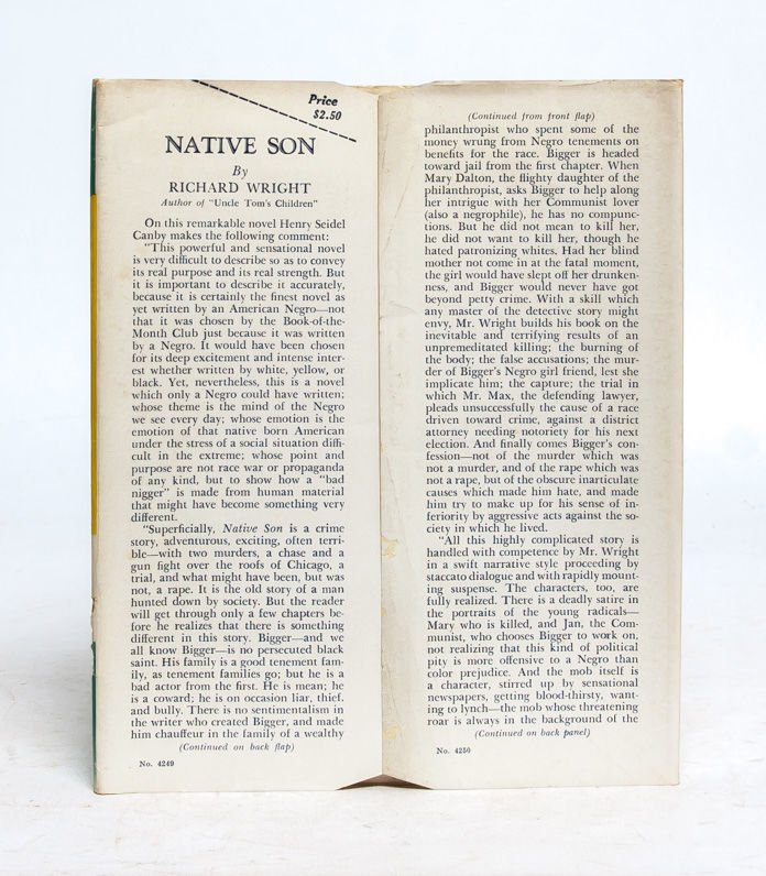 BIBLIO | Native Son by Wright, Richard | | 1940 | Harper & Brothers ...