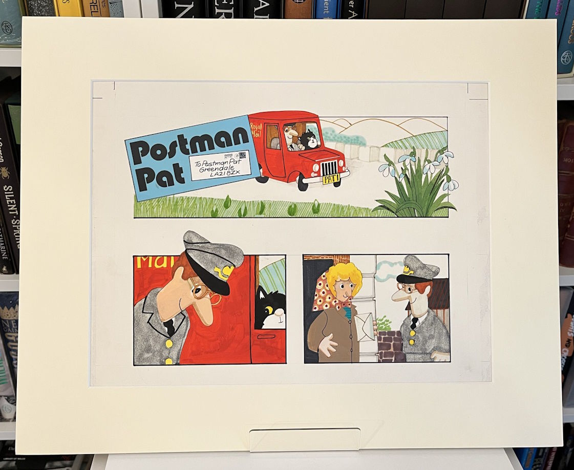BIBLIO | Postman Pat Original Artwork [Early Buttons Illustration] by ...