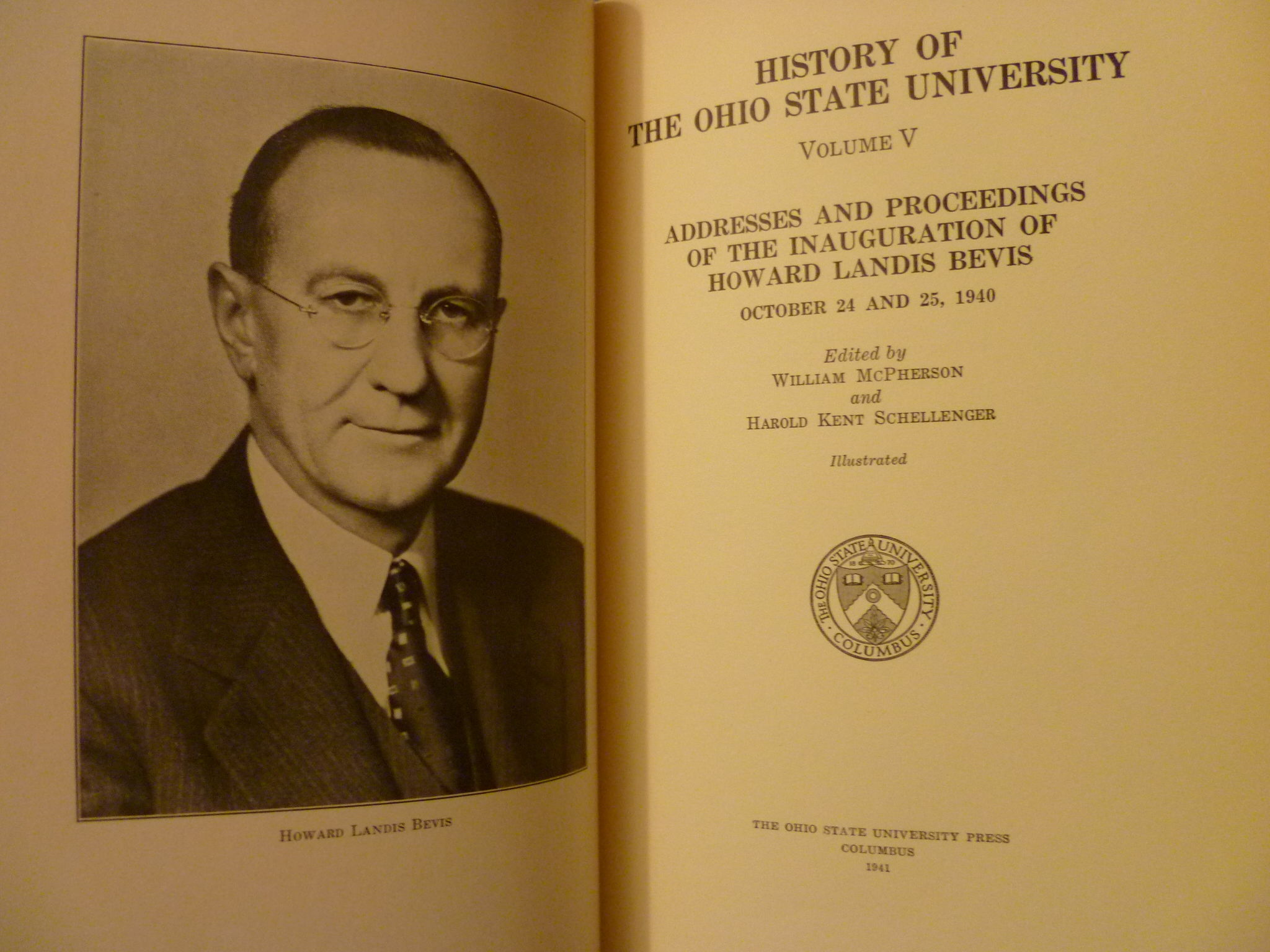 History of the Ohio State University Volume V Addresses and Proceedings ...
