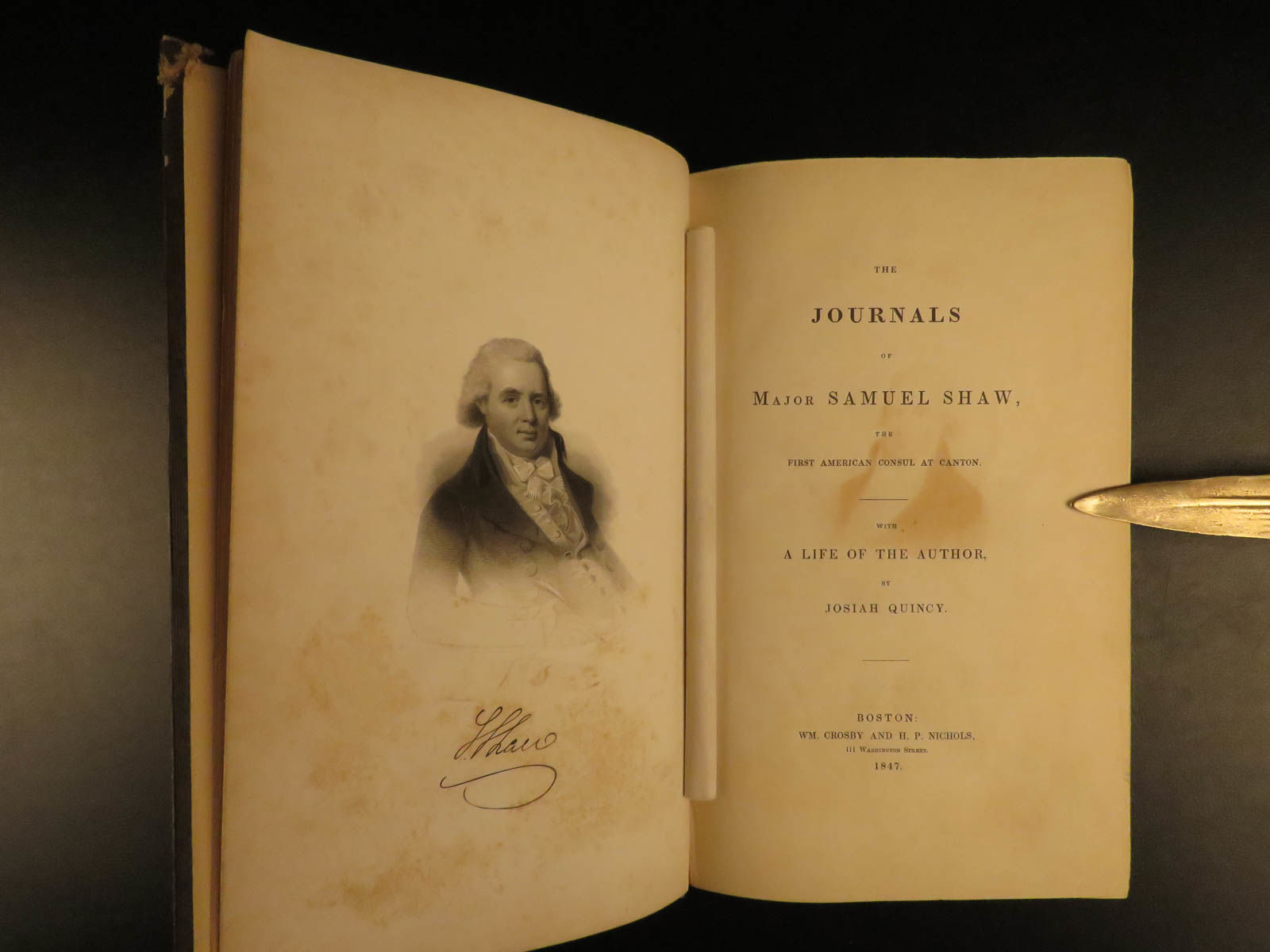 The journals of Major Samuel Shaw, the first American consul at Canton ...