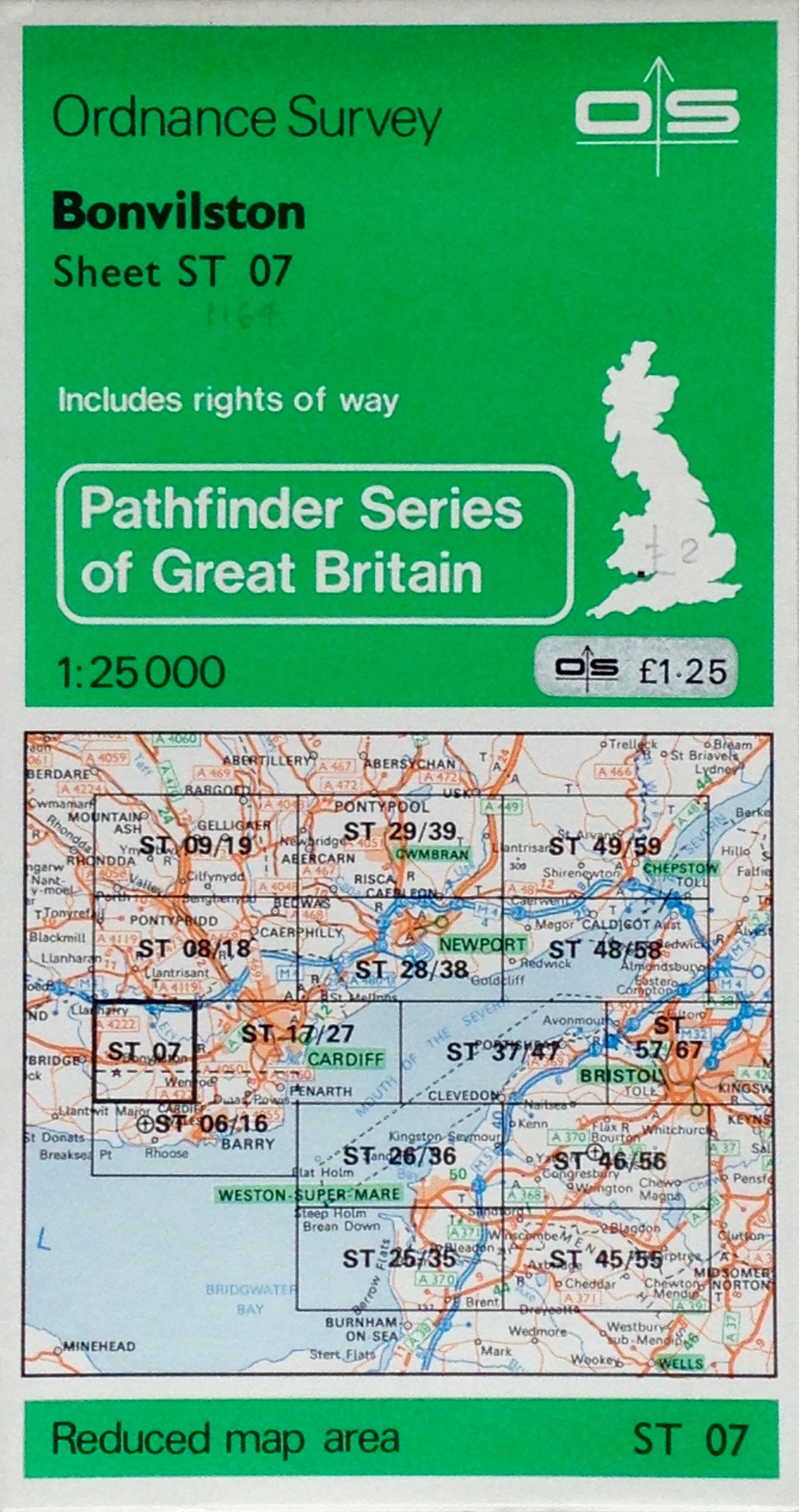 BIBLIO | Pathfinder map sheet 1164: Bonvilston by Ordnance Survey ...