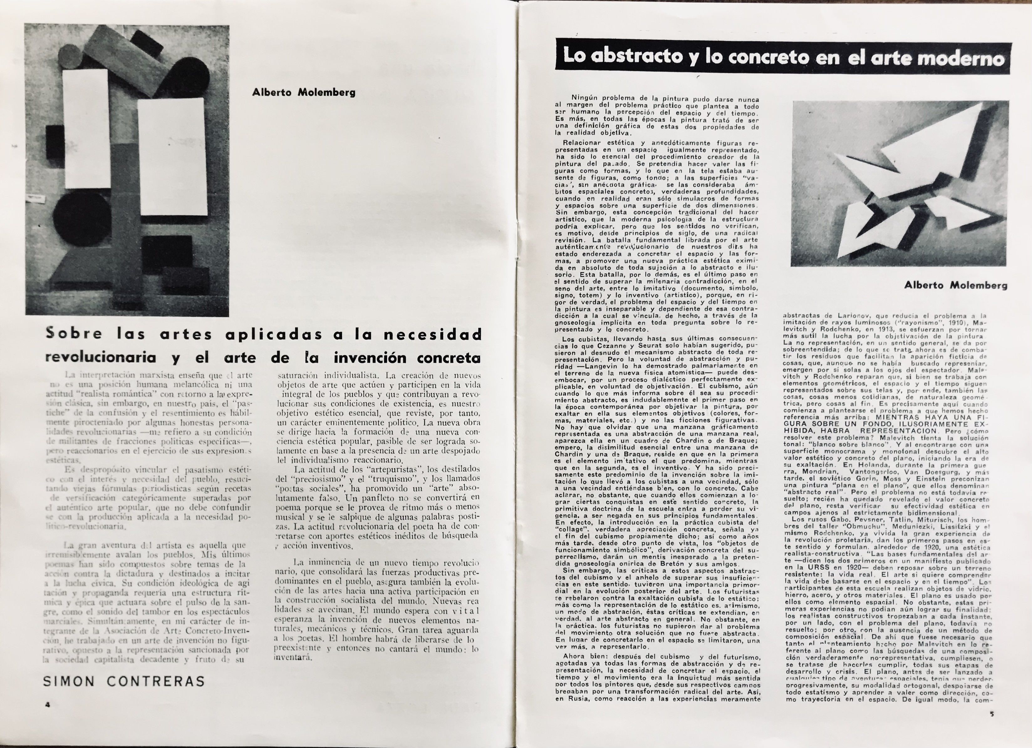 ARTE CONCRETO INVENCIÓN. Nº 1. Comité de redacción: Edgar Bayley, Simón ...
