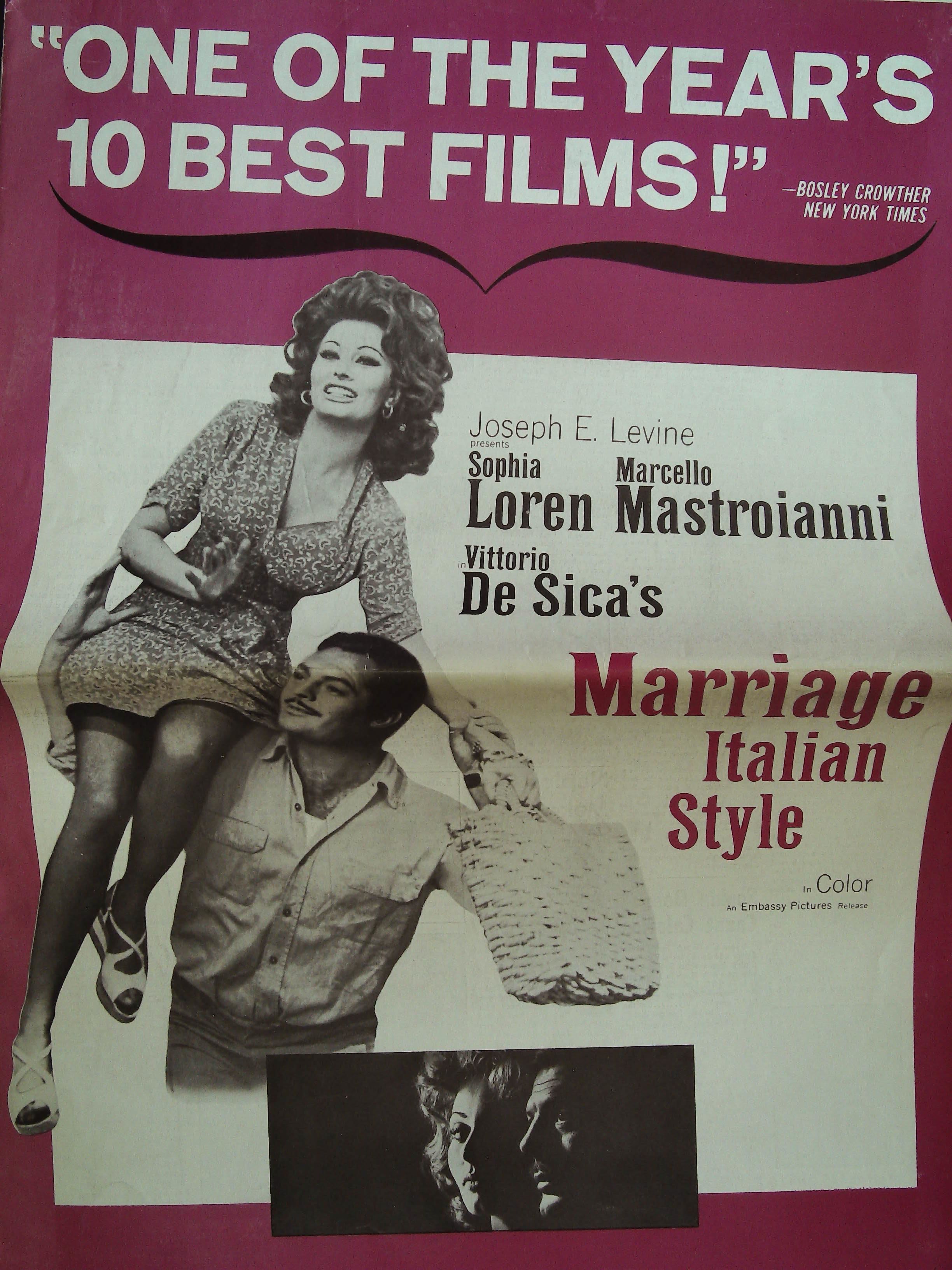 Marriage Italian Style Poster