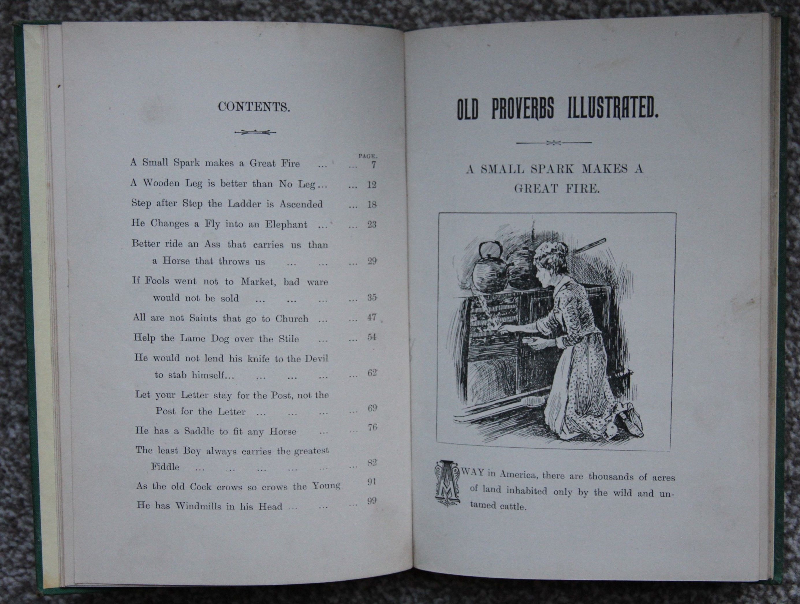 Old Proverbs Illustrated; Or, Homely Chats With Homely People. by J ...