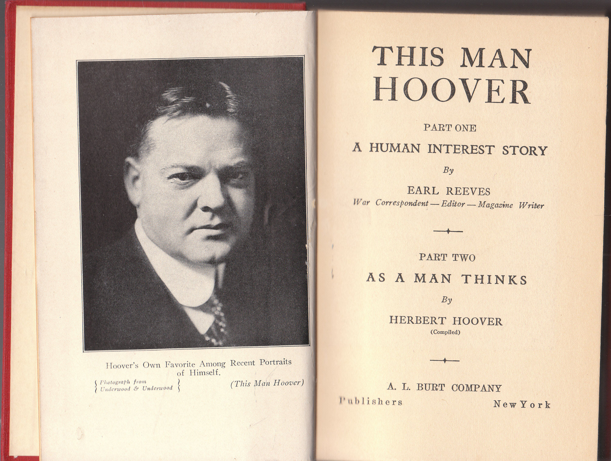 This Man Hoover- a Human Interest Story, with a Part Two by Hoover ...