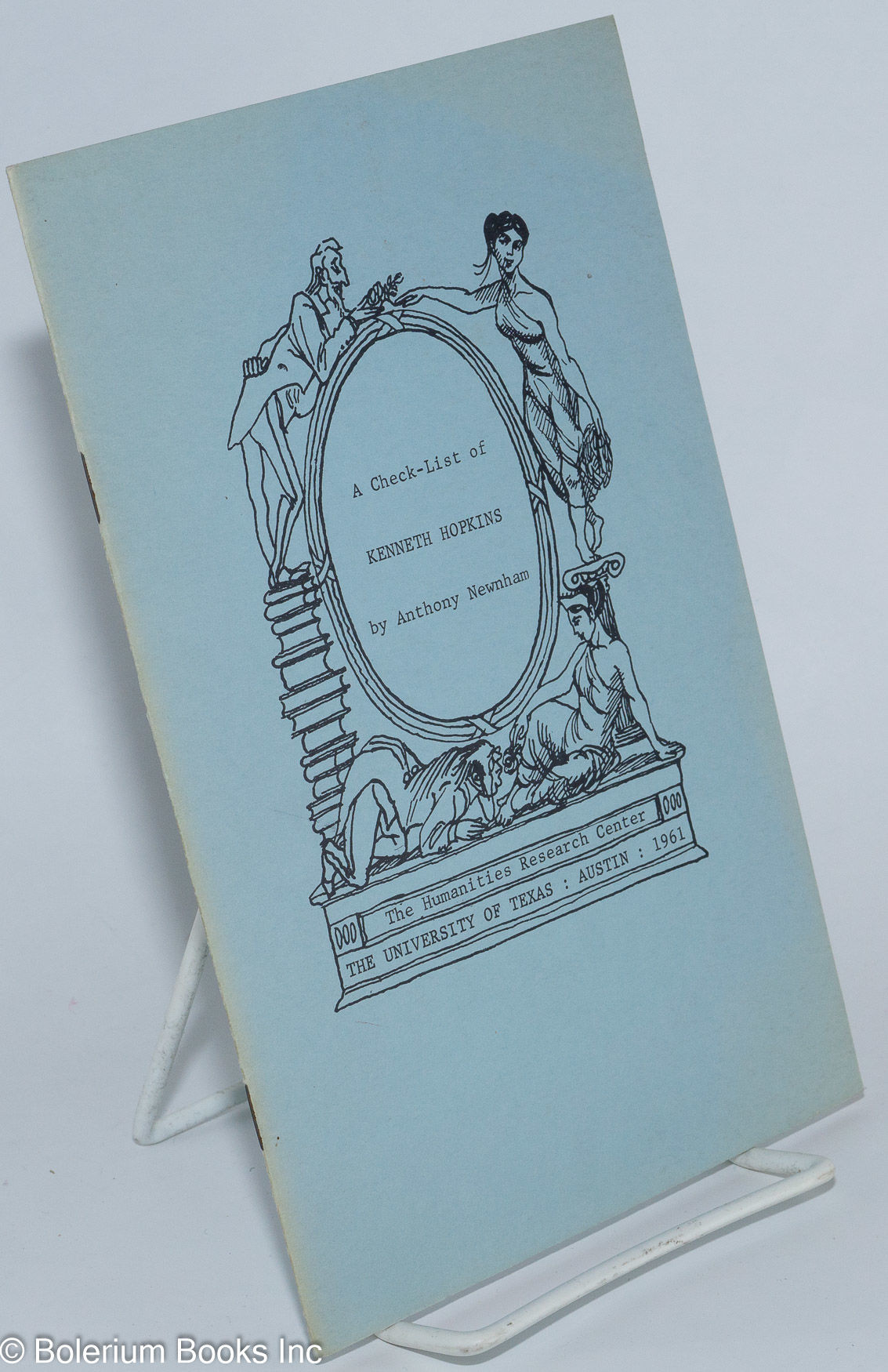BIBLIO | A Check-List of Kenneth Hopkins by Newnham, Anthony | Pamphlet ...