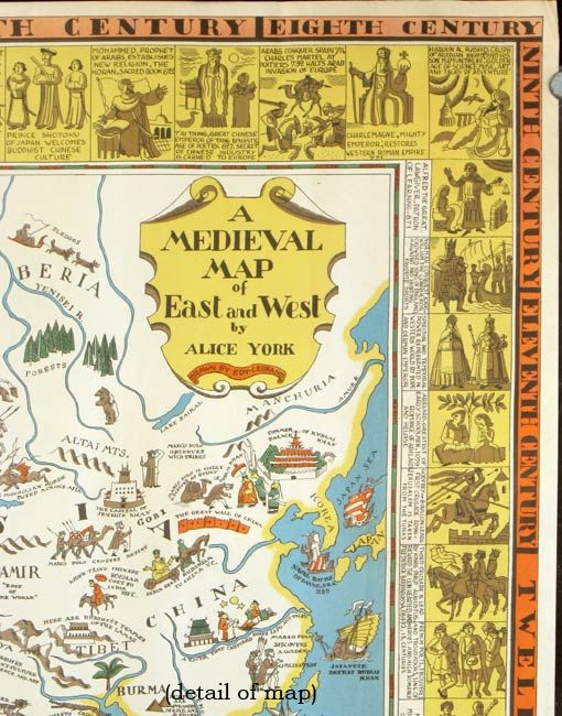A Medieval Map of East and West by MEDIEVAL WORLD) York, Alice. Legrand ...