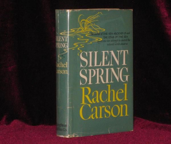 Rachel carson's book silent spring published in the 1960s - glassjes